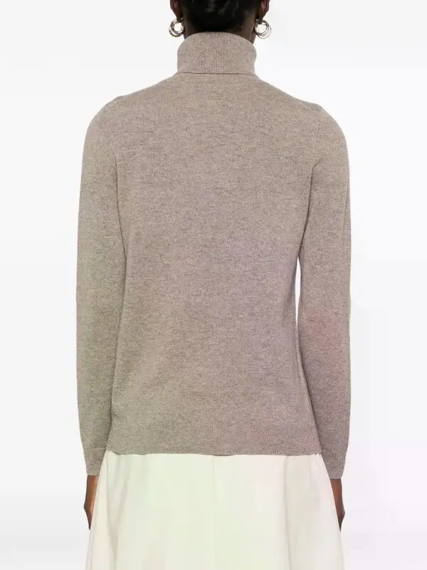 Eric Bompard Cashmere Roll Neck Long Sleeve Sweater