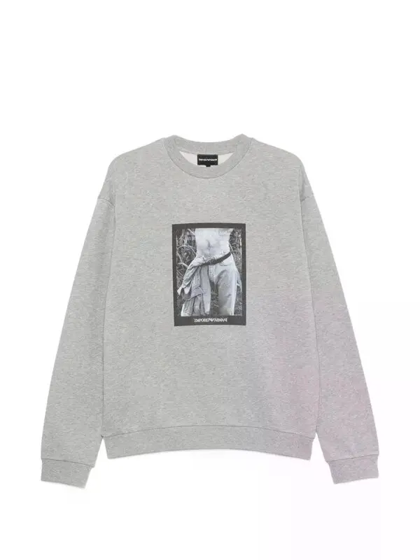 Emporio Armani Graphic-print Crew-neck Sweatshirt