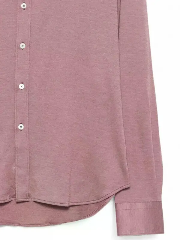 Canali Mélange-effect Button-down Shirt