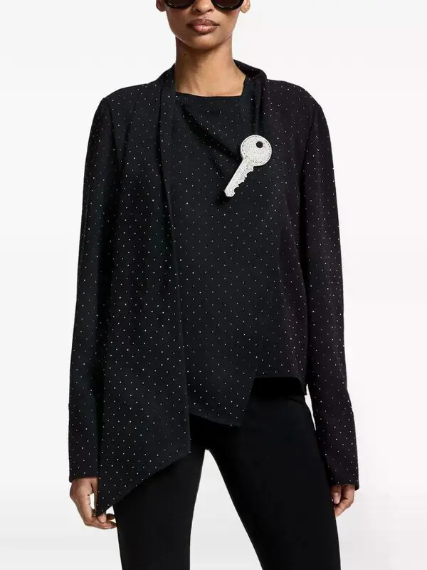 Essentiel Antwerp Rhinestone-embellished Asymmetric Blouse