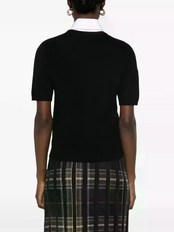 Eric Bompard Cashmere Crew Neck Short Sleeve Top