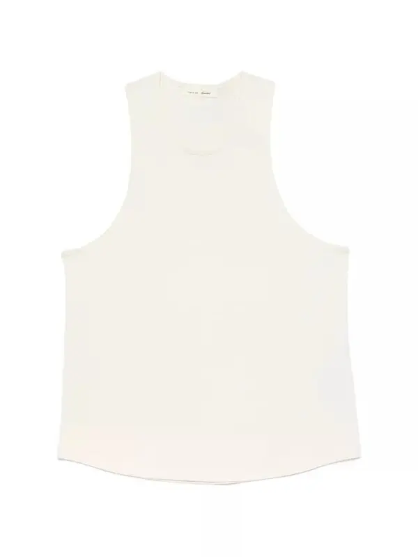 Fear Of God Ribbed Tank Top With Rear Logo Patch - Neutrals