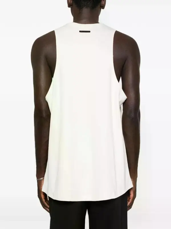 Fear Of God Ribbed Tank Top With Rear Logo Patch