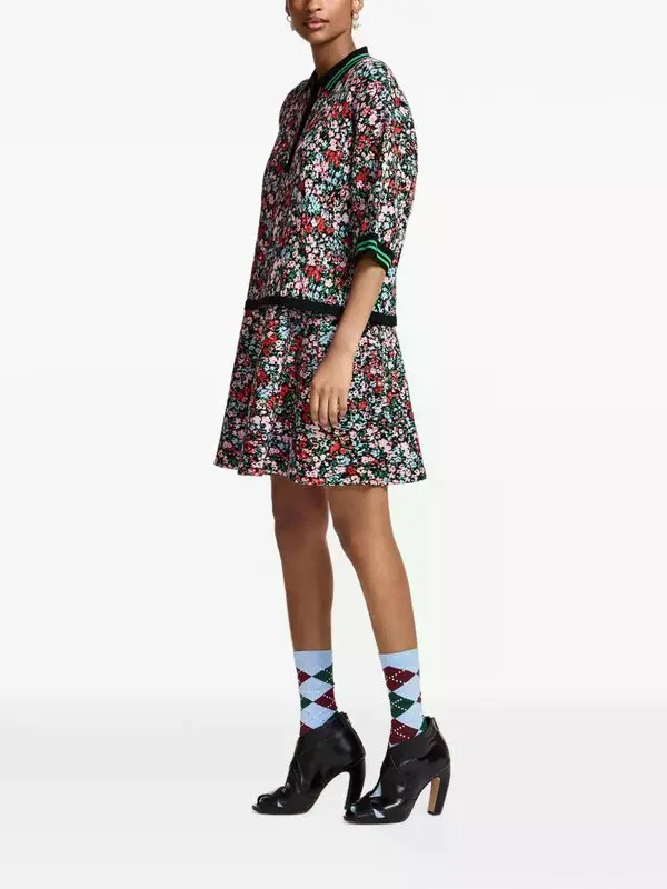 Essentiel Antwerp Floral-print Polo Top
