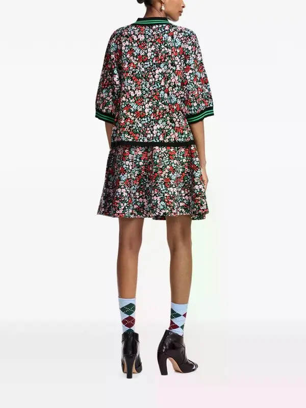 Essentiel Antwerp Floral-print Polo Top