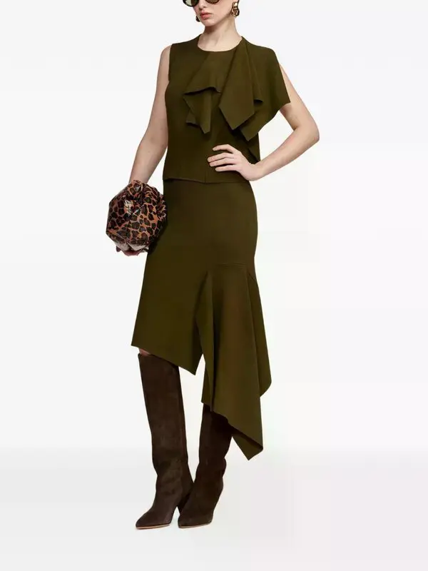 Essentiel Antwerp Kap Asymmetrical Midi Skirt