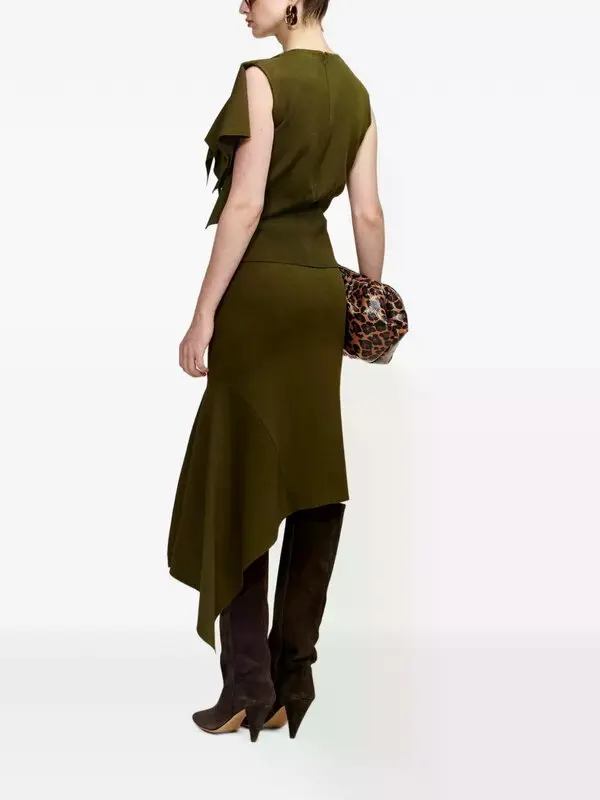 Essentiel Antwerp Kap Asymmetrical Midi Skirt
