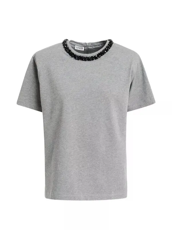 Essentiel Antwerp Embellished Collar T-shirt