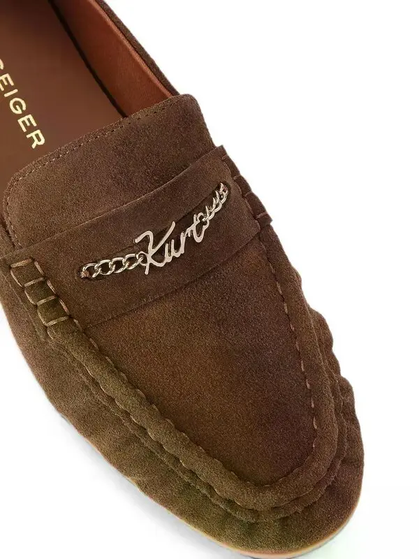 Kurt Geiger Logo-plaque Suede Loafers