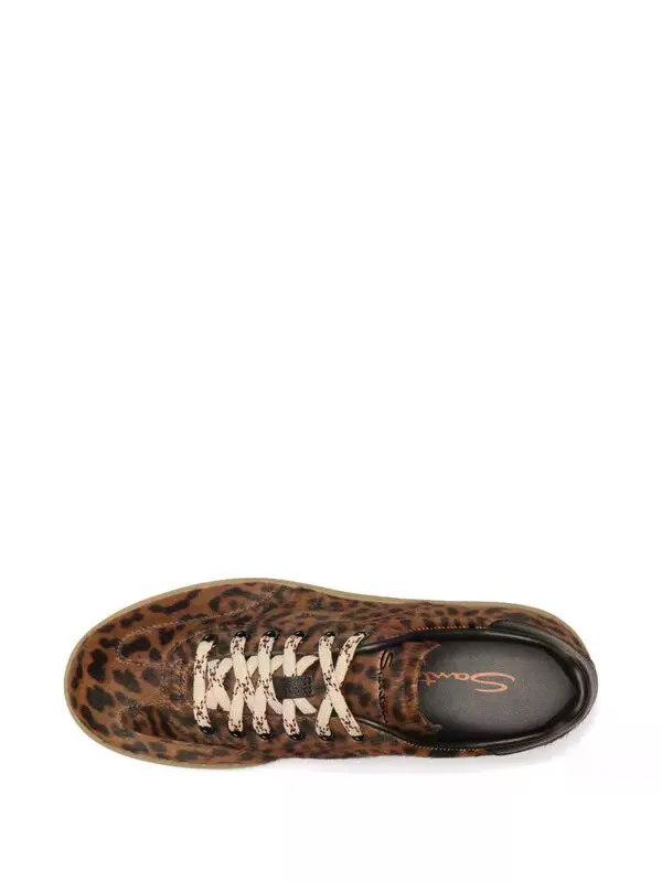Santoni Dbs Oly Leopard-print Sneakers