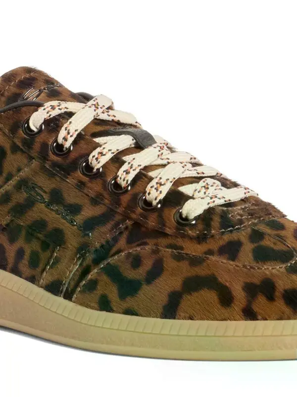 Santoni Dbs Oly Leopard-print Sneakers