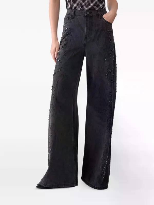 Liu Jo Flared Jeans With Gemstones