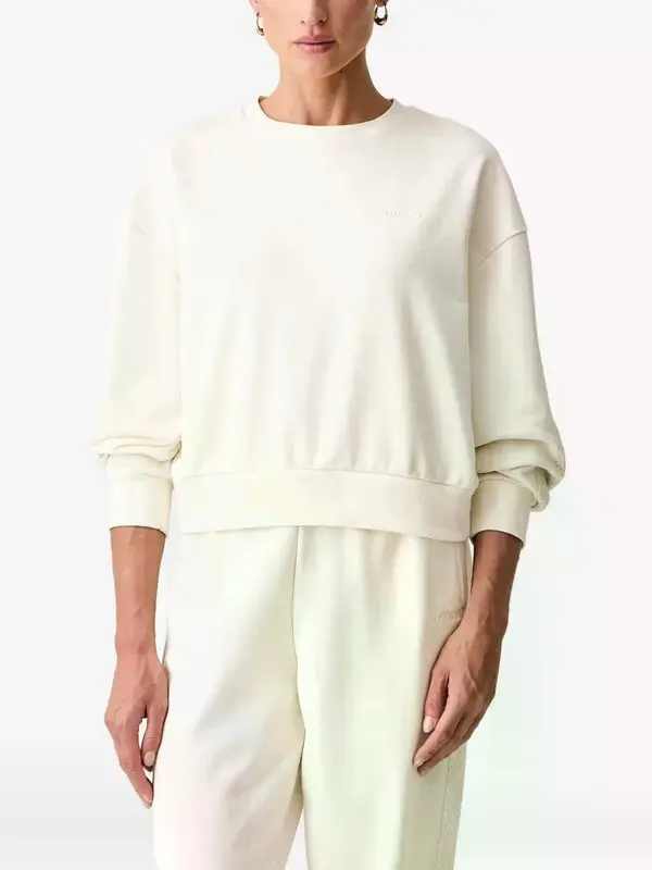 Guess Crew-neck Sweatshirt With Logo Embroidery