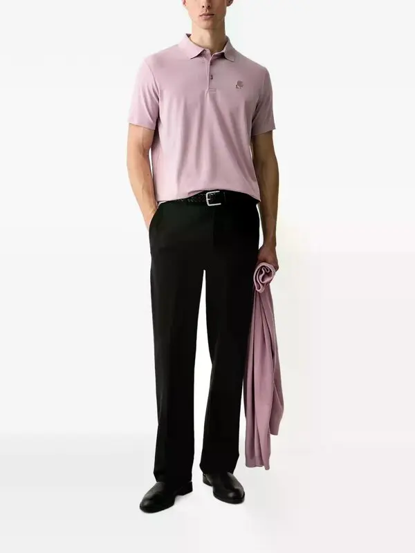 Karl Lagerfeld Logo-embroidered Polo Shirt