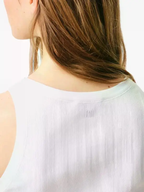 AMI Paris Cotton De Coeur Tank Top