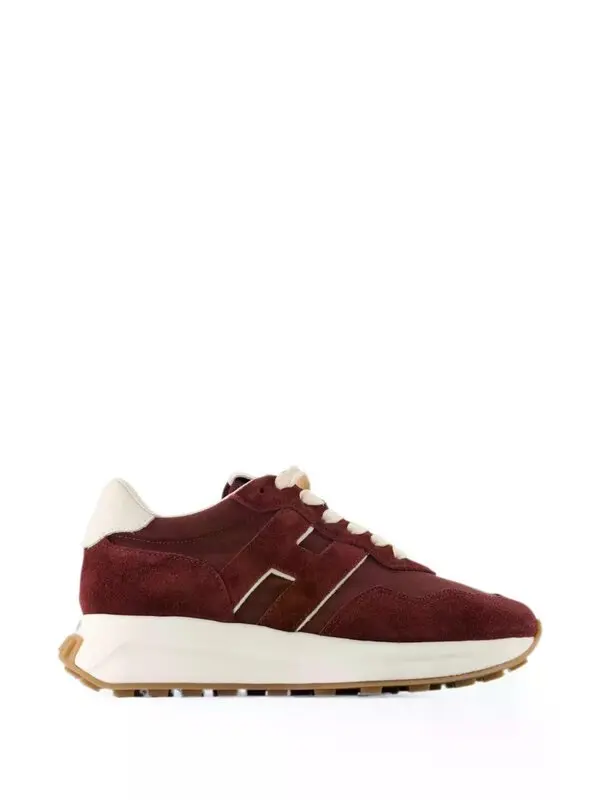 Hogan H641 Logo-patch Sneakers - Red