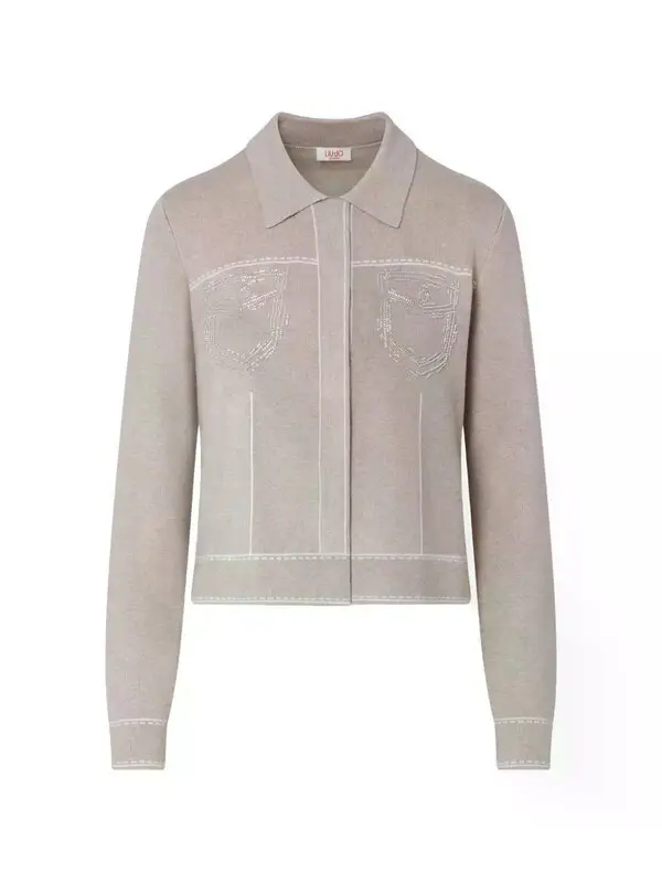 Liu Jo Knit Jacket With Beads