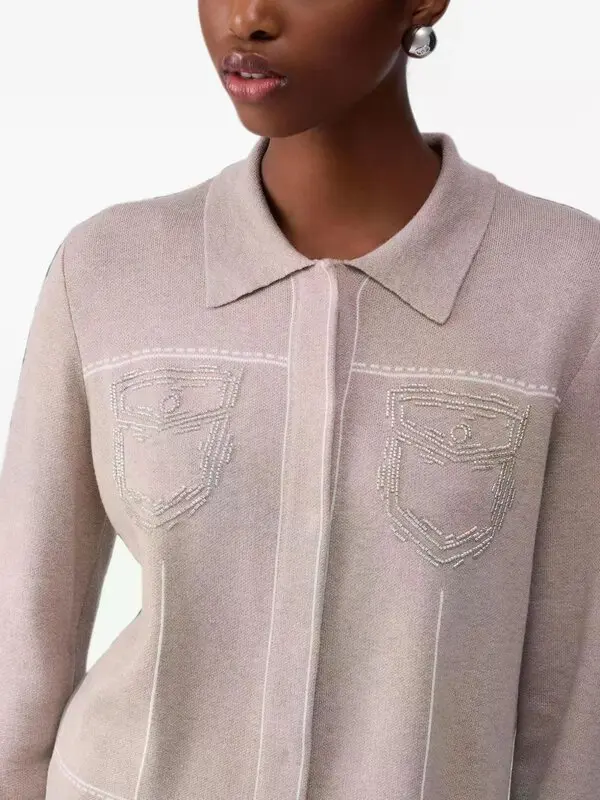 Liu Jo Knit Jacket With Beads