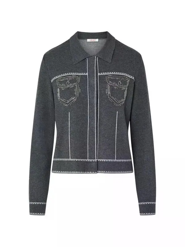 Liu Jo Knit Jacket With Beads