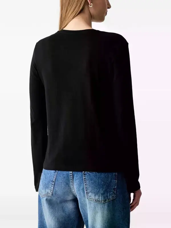 Liu Jo Logo Embellished Long Sleeve T-shirt