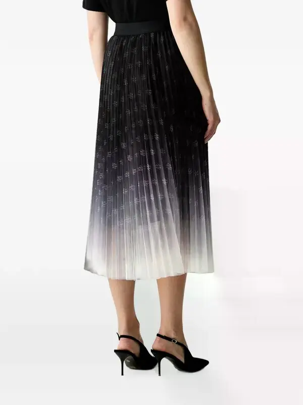 Karl Lagerfeld Logo-print Pleated Midi Skirt