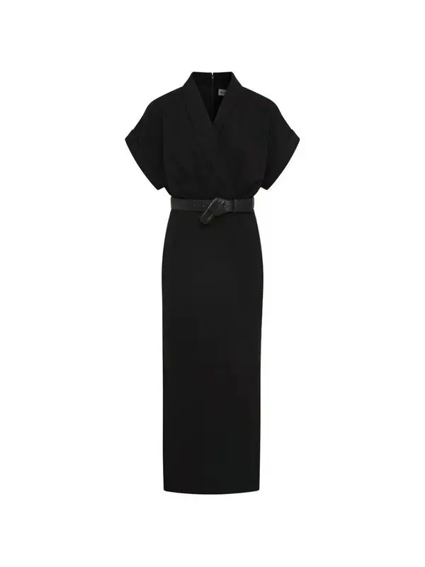 Rebecca Vallance Tallon Short Sleeve Midi Dress - Black