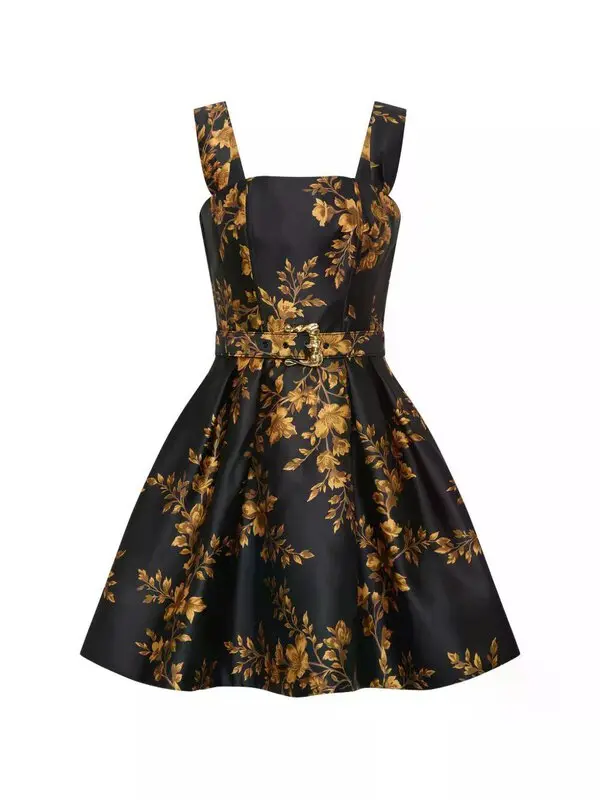 Rebecca Vallance Gilded Floral Mini Dress