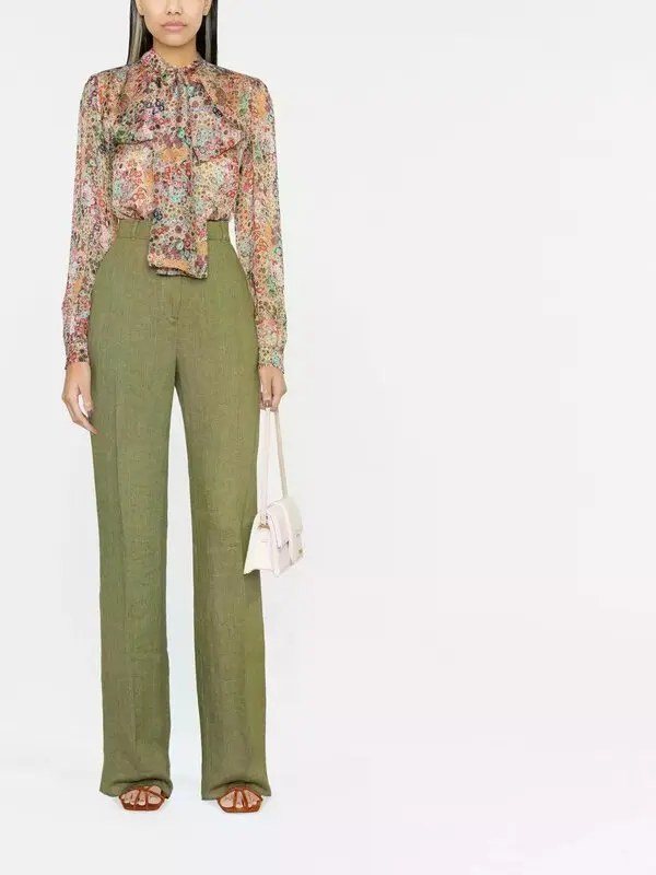 Max Mara Straight-leg Tailored Linen Trousers