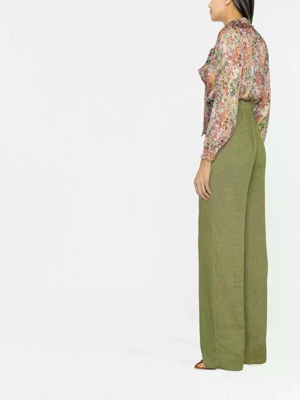 Max Mara Straight-leg Tailored Linen Trousers