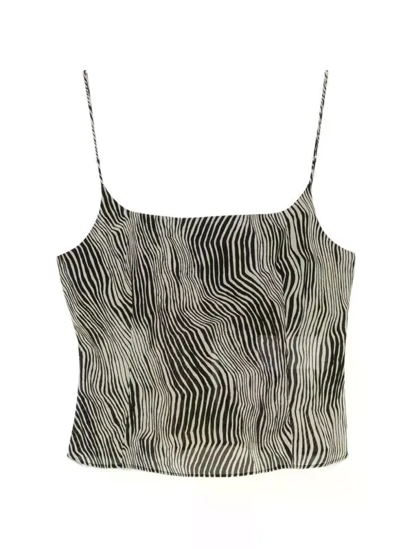 ST. AGNI Zebra-pattern Top
