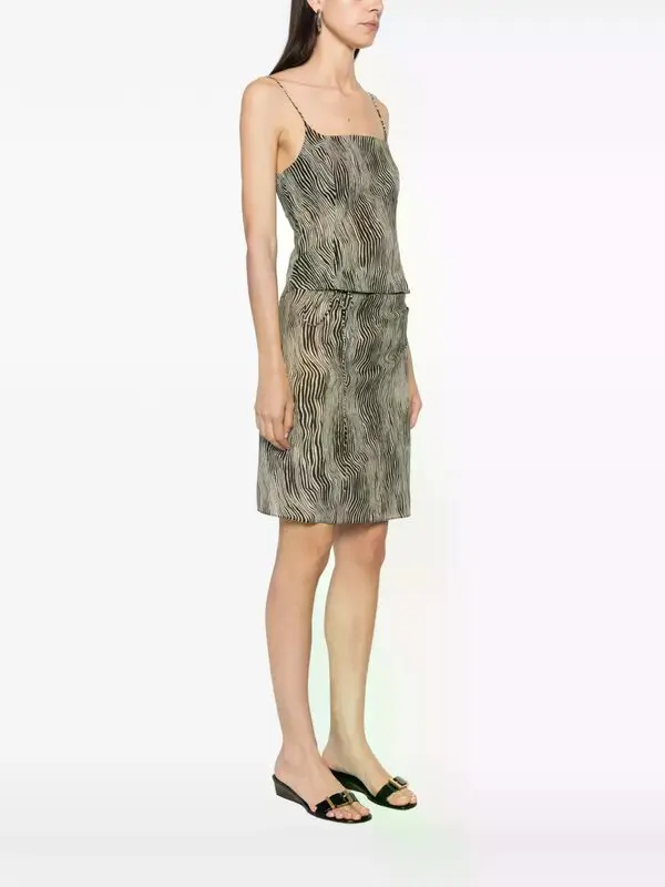 ST. AGNI Zebra-pattern Top