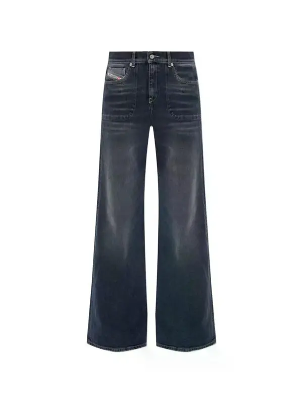 DIESEL® 1978 D-akemi-f Faded Wide Leg Jeans