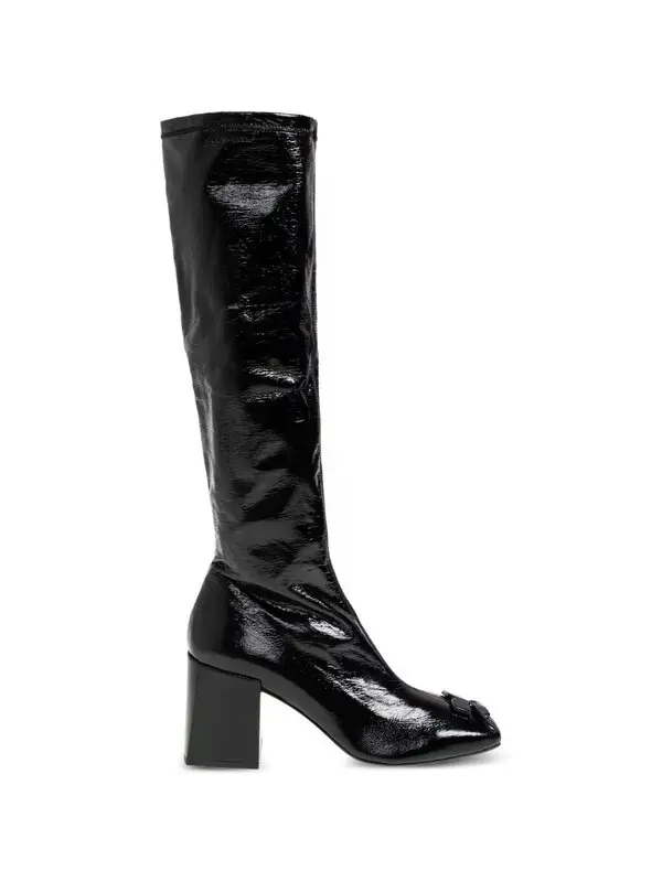 COURREGES Reedition Patent Finish Knee-high Boots
