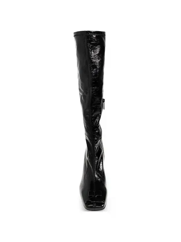 COURREGES Reedition Patent Finish Knee-high Boots