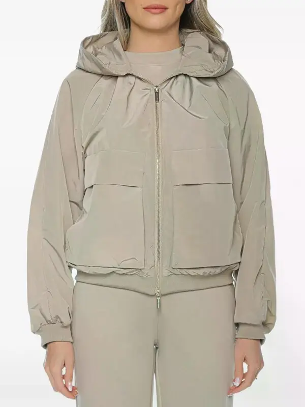 Armani Exchange Hooded Flap-pocket Jacket