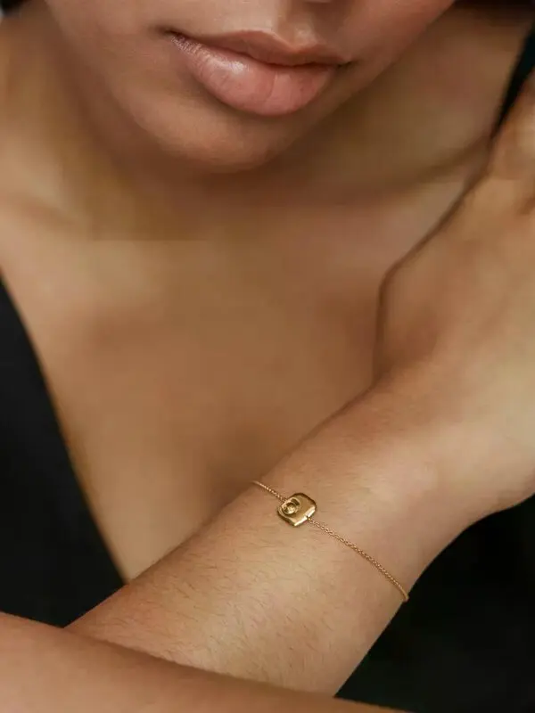 Monica Vinader Square-pendant Bracelet - Gold