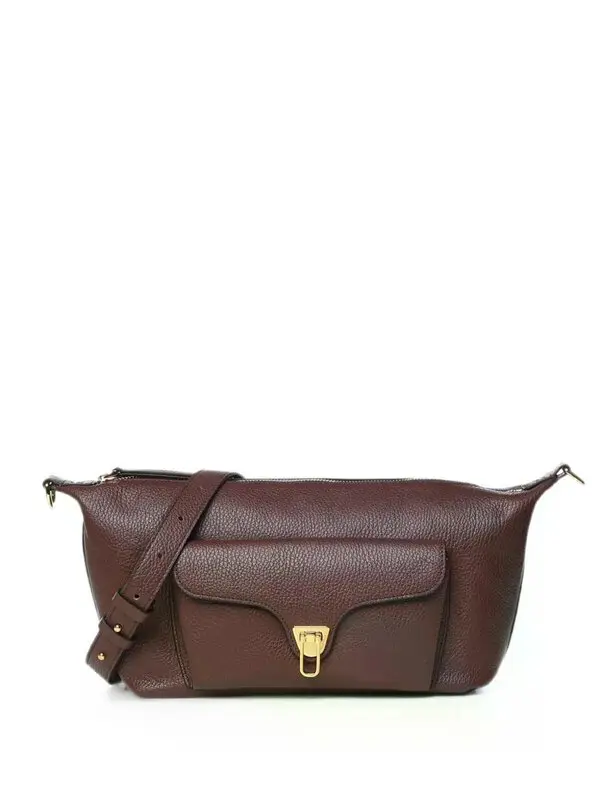 COCCINELLE Medium Beat Generation Grainy Leather Shoulder Bag - Red