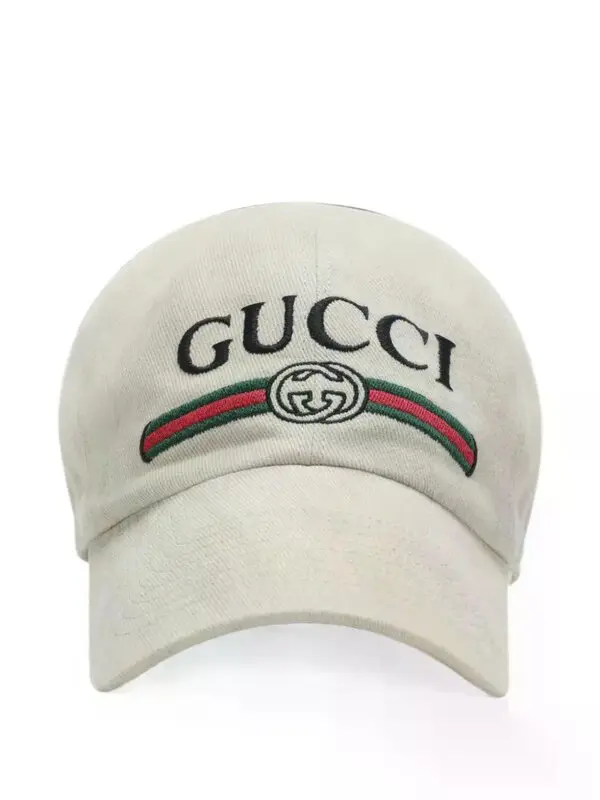 Gucci Web Logo-embroidered Baseball Cap