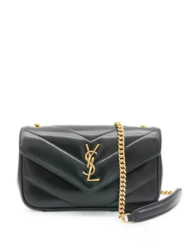 Saint Laurent Loulou Quilted Leather Mini Shoulder Bag - Black
