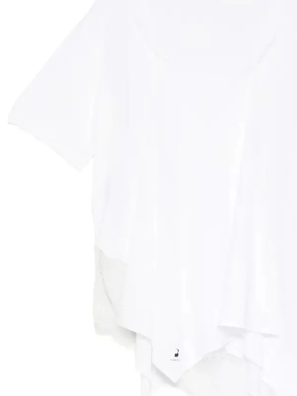 PUSHBUTTON Asymmetric Laced T-shirt