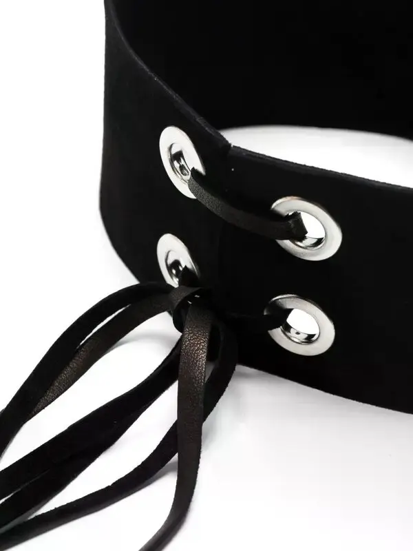 MANOKHI Mira Leather Choker Necklace