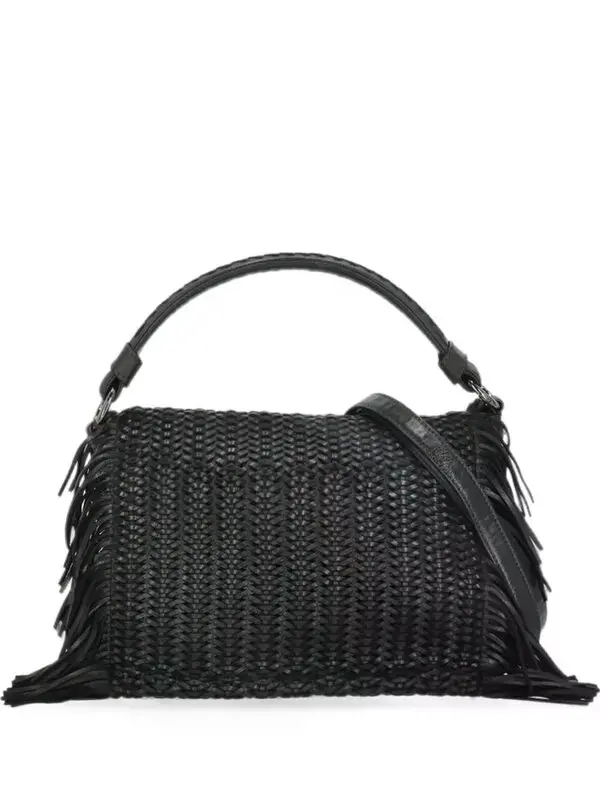 REPTILE'S HOUSE Vasia Braided Tote Bag - Black