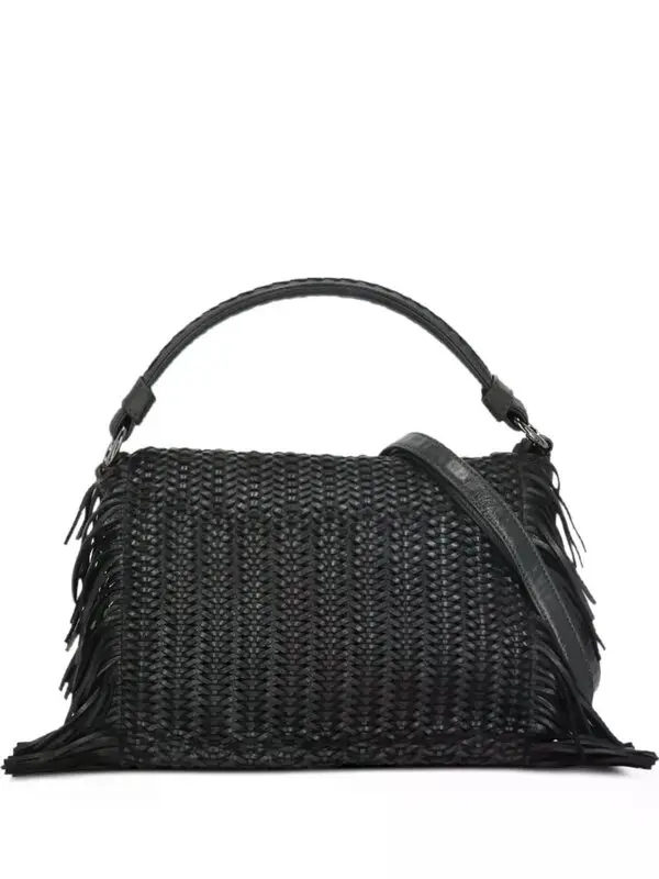 REPTILE'S HOUSE Vasia Braided Tote Bag With Fringe Detailing