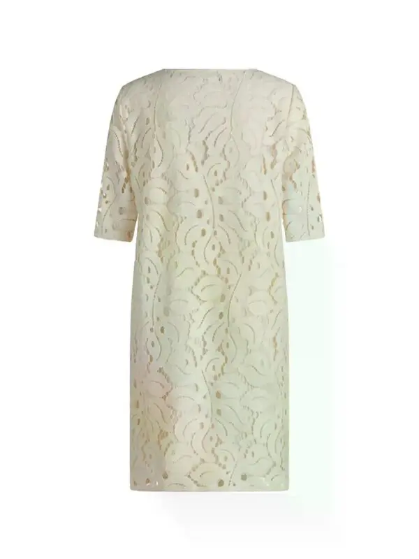 BETTY BARCLAY Leaf Lace V-neck Midi Dress