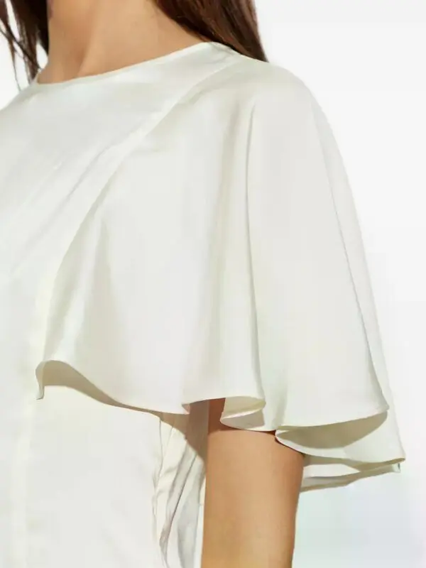 Michael Kors Cape Sleeve Satin Blouse