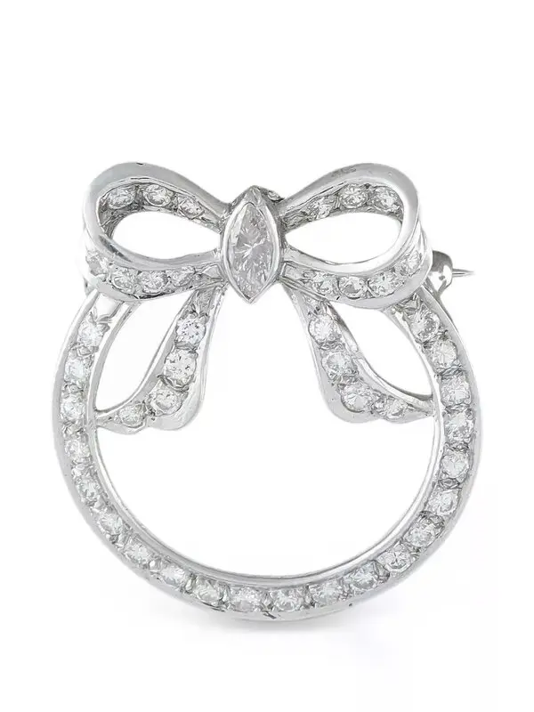 LB EXCLUSIVE Bow Diamond Brooch