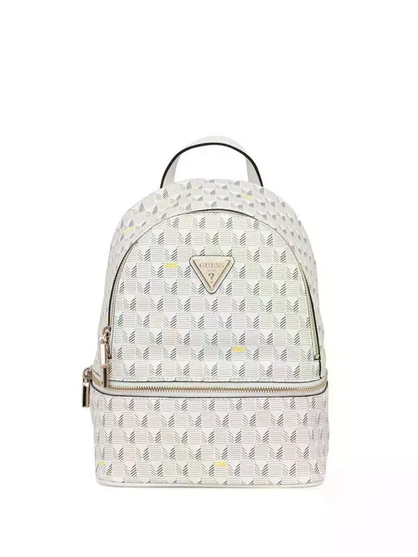 Guess Follie Logo Zip Backpack - Neutrals