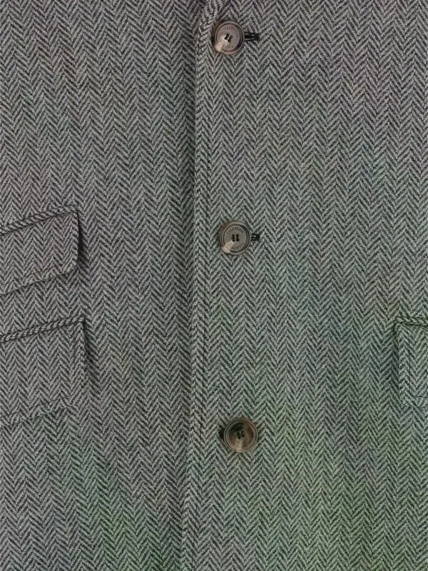 Valentino Garavani Herringbone-pattern Virgin Wool Coat