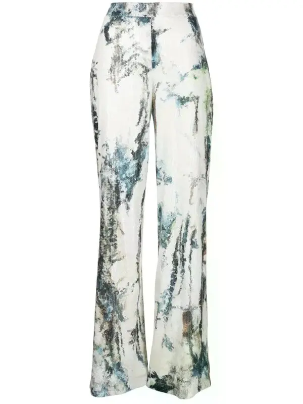 SAIID KOBEISY Sequin Embellished Pants - Multicolour