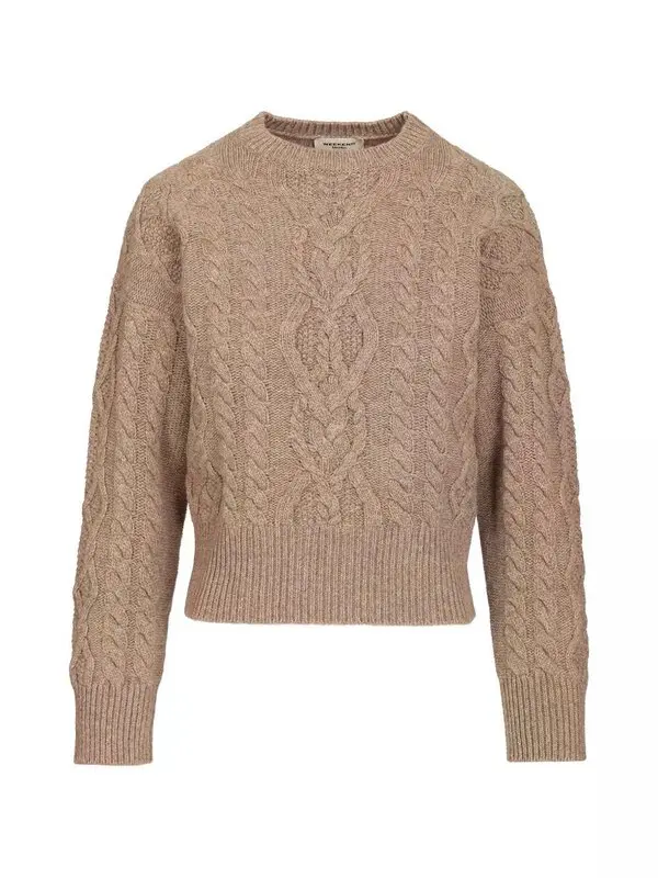 Max Mara Cable-knit Crew-neck Sweater